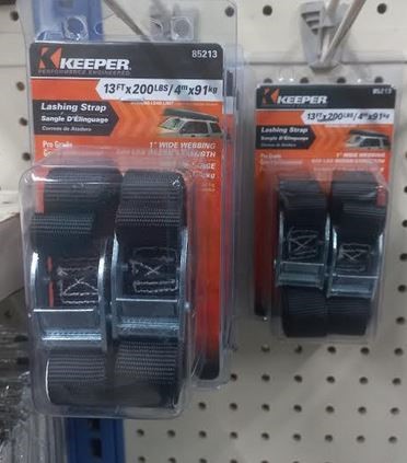 Departments - KEEPER 85213 Fully Adjustable Lashing Strap, 200 lb Load ...
