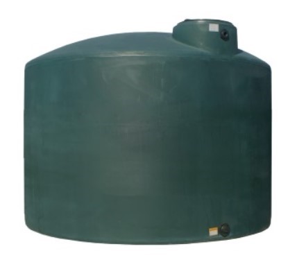 Departments - 550 Gallon Dark Green Vertical Dome Top Water Tank
